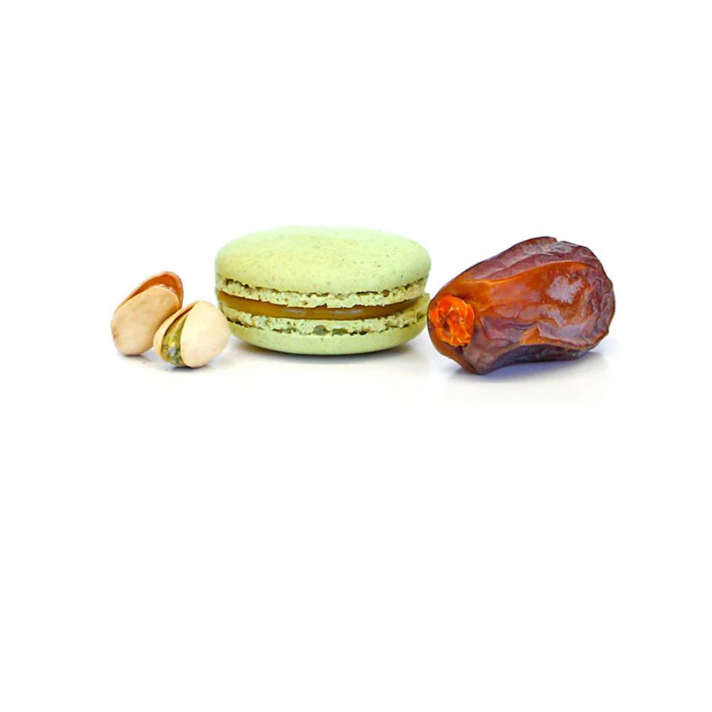 Macarons Pistachio Date Sugar(70X15Gm)-Maison Amarella
